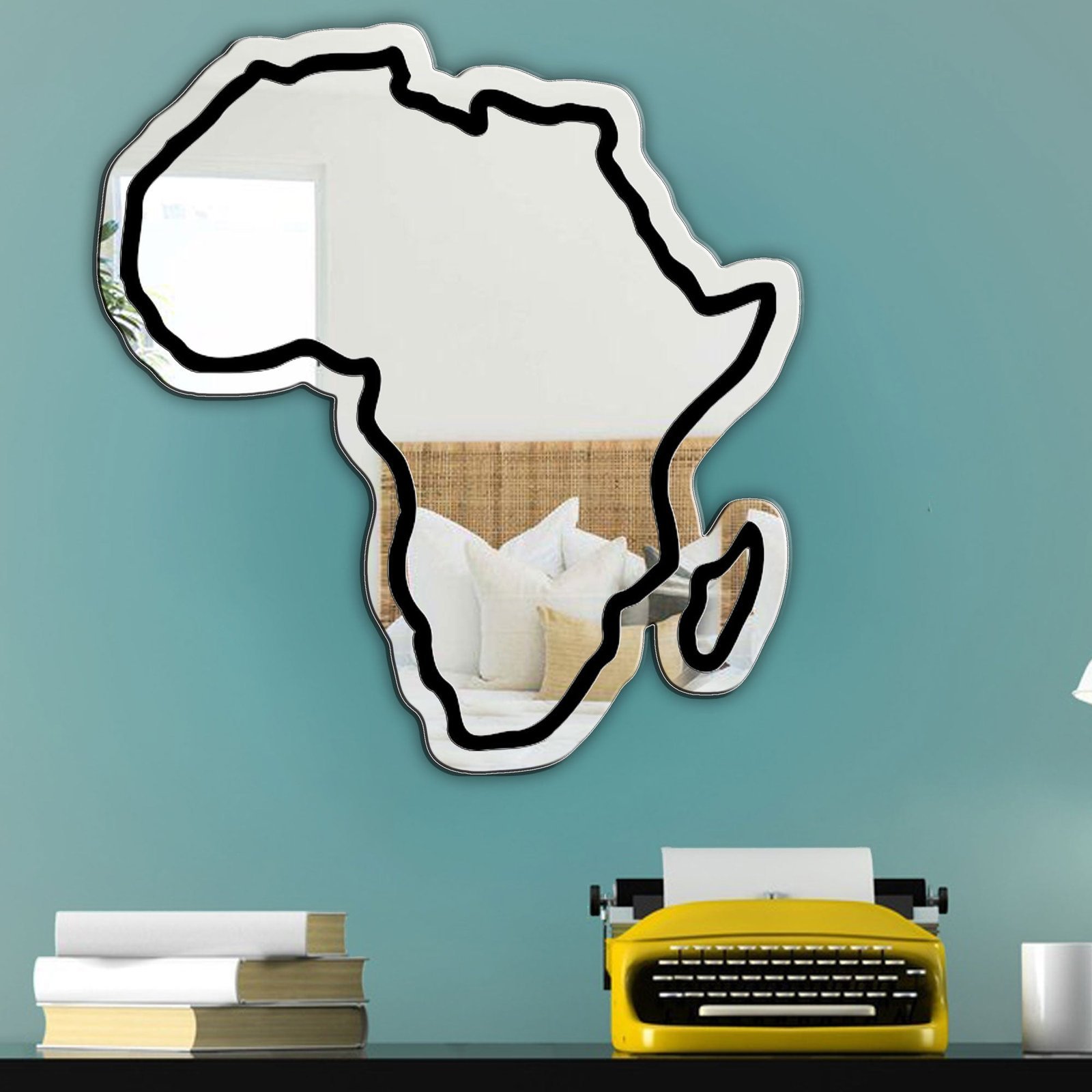Africa Map Mirror Custom Mirror