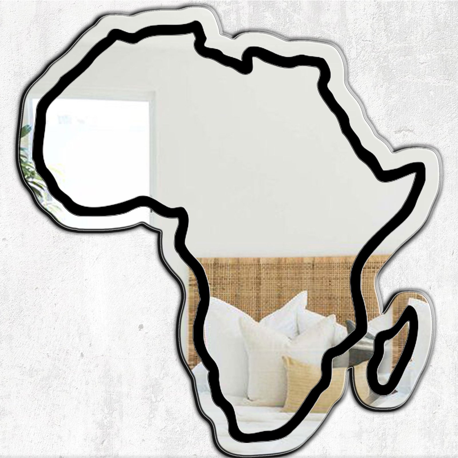 Africa Map Mirror Custom Mirror