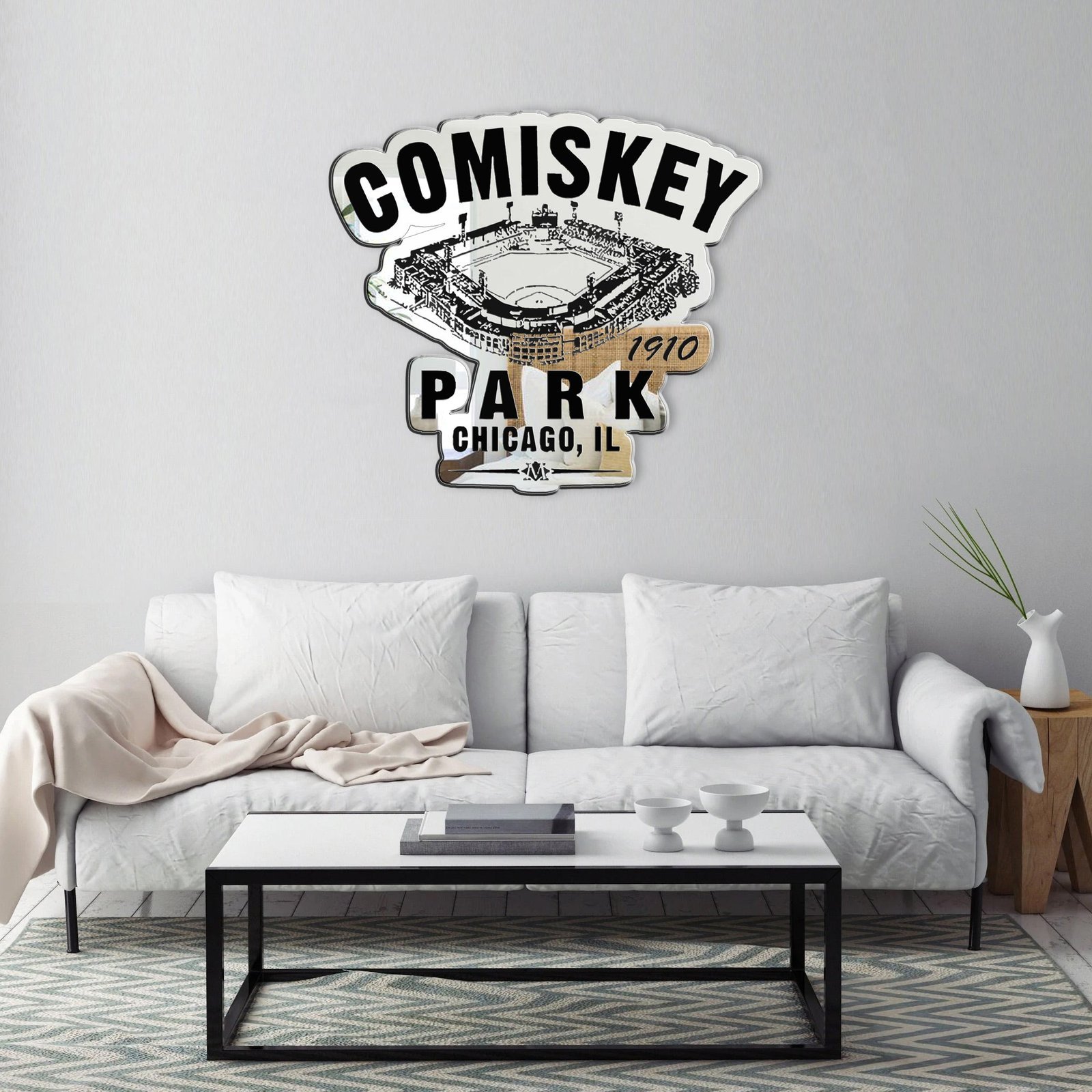 Comiskey Park 1910 Baseball Mirror Custom Mirror