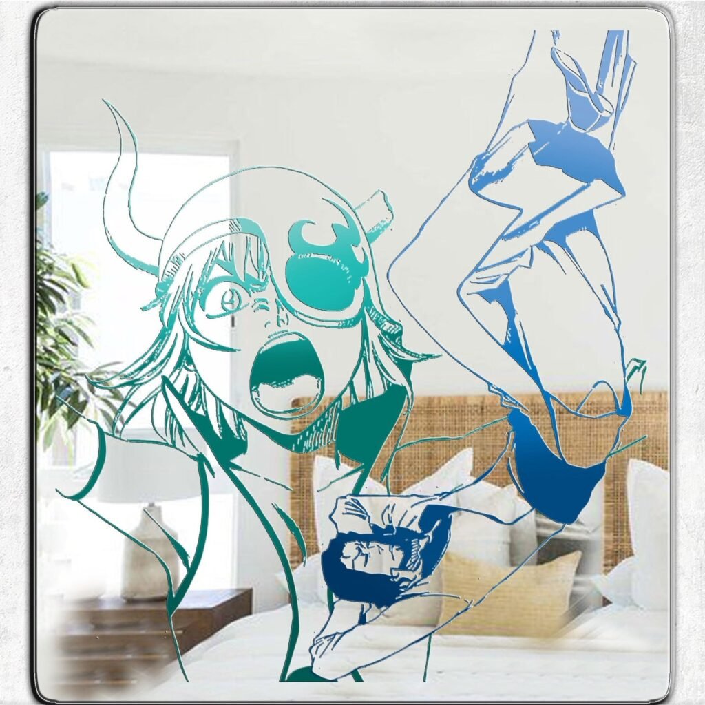 Bleach Starrk and Lilynette Color Irregular Mirror - Custom Mirrors