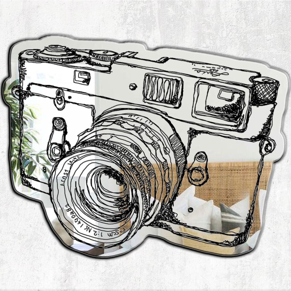 Rangefinder Style Camera Drawing Mirror Custom Mirror