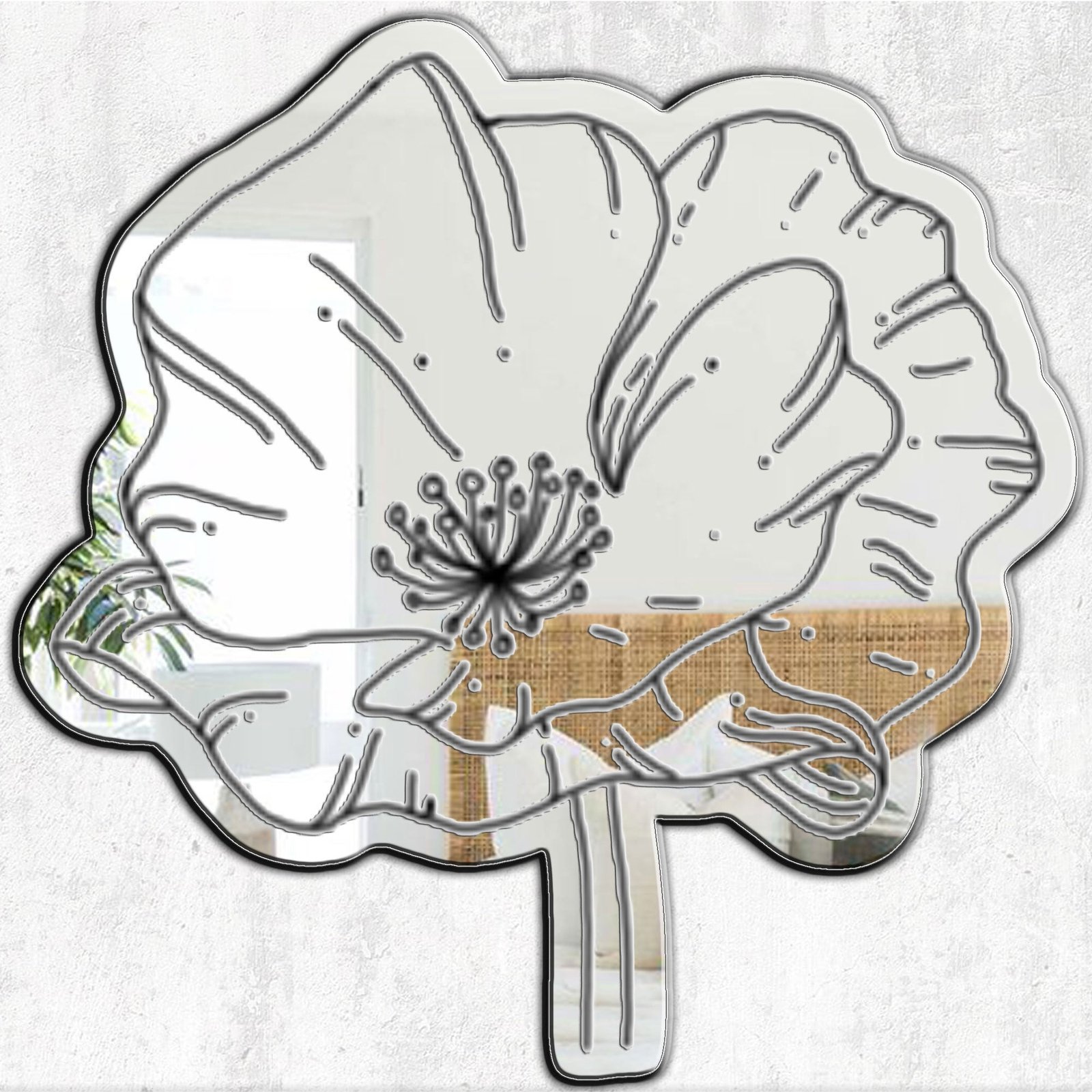 Poppy Flower Mirror – Custom Mirrors