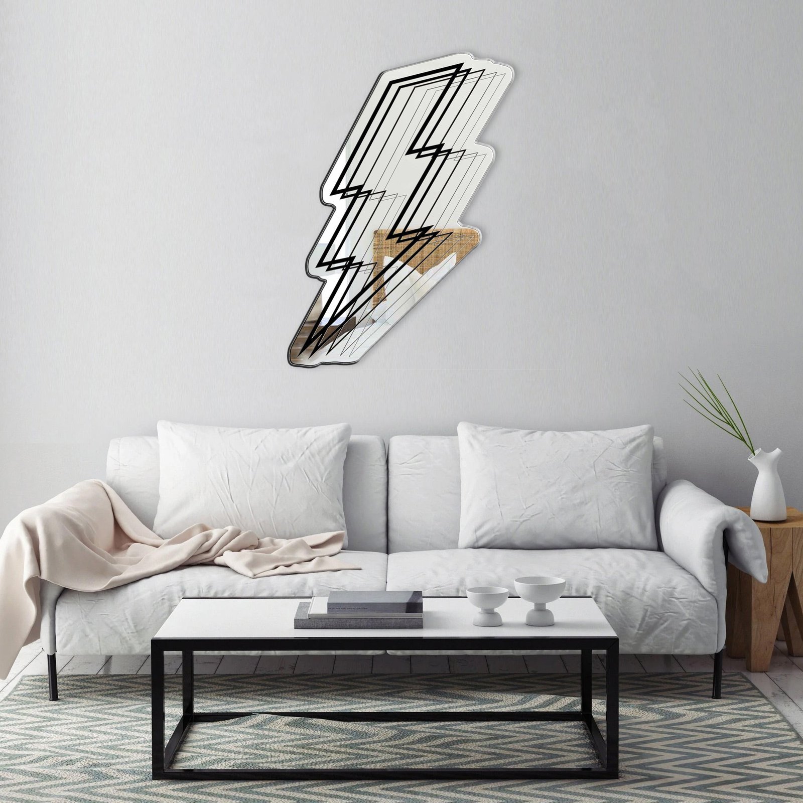 Lightning Bolt Mirror Custom Mirror