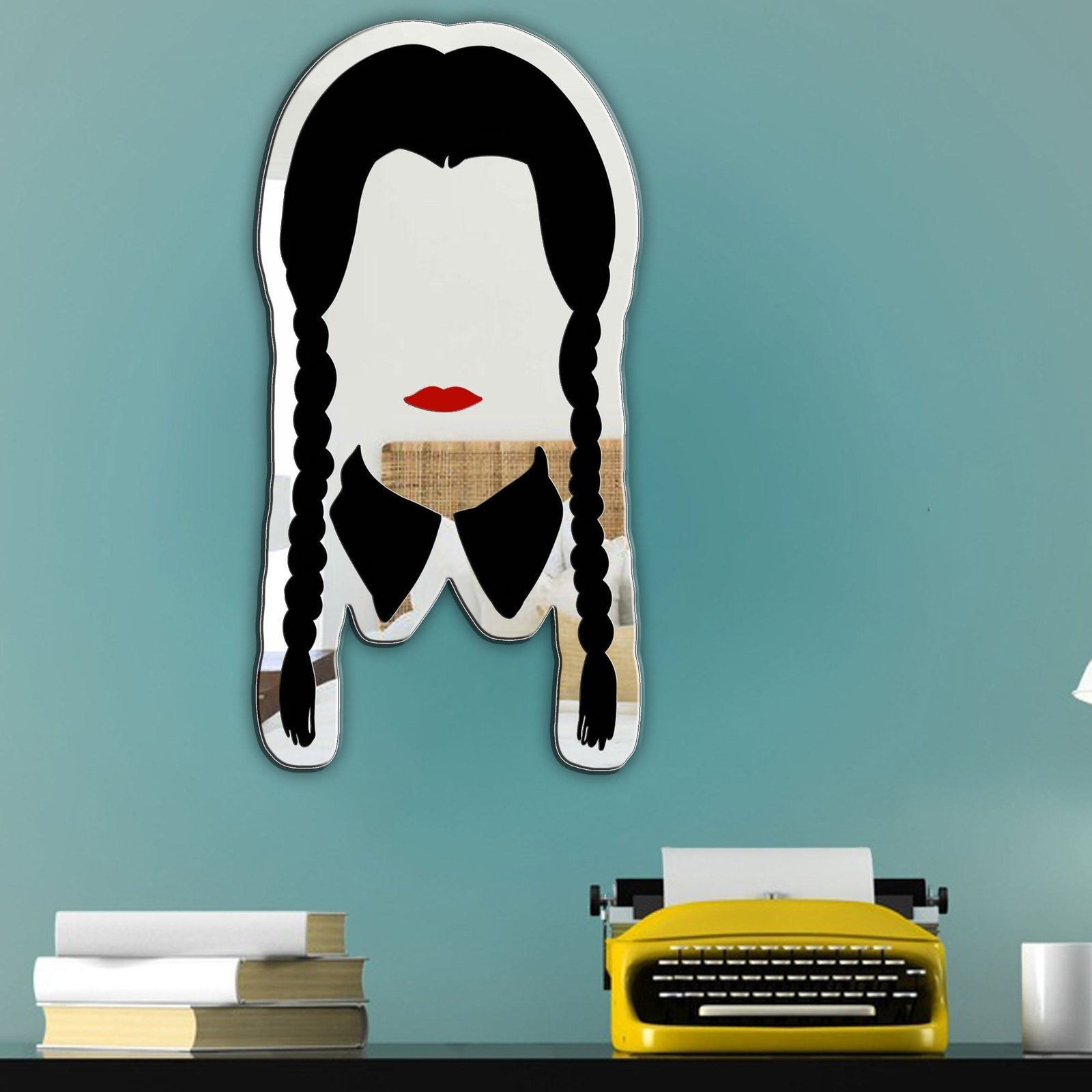 og wednesday addams Unique painted Mirror Custom Mirror