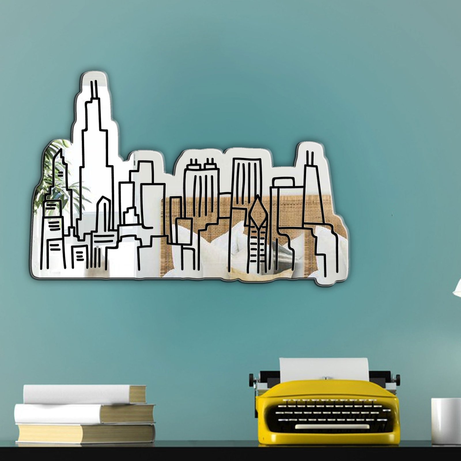 Chicago Skyline Wall Mirror Custom Mirror