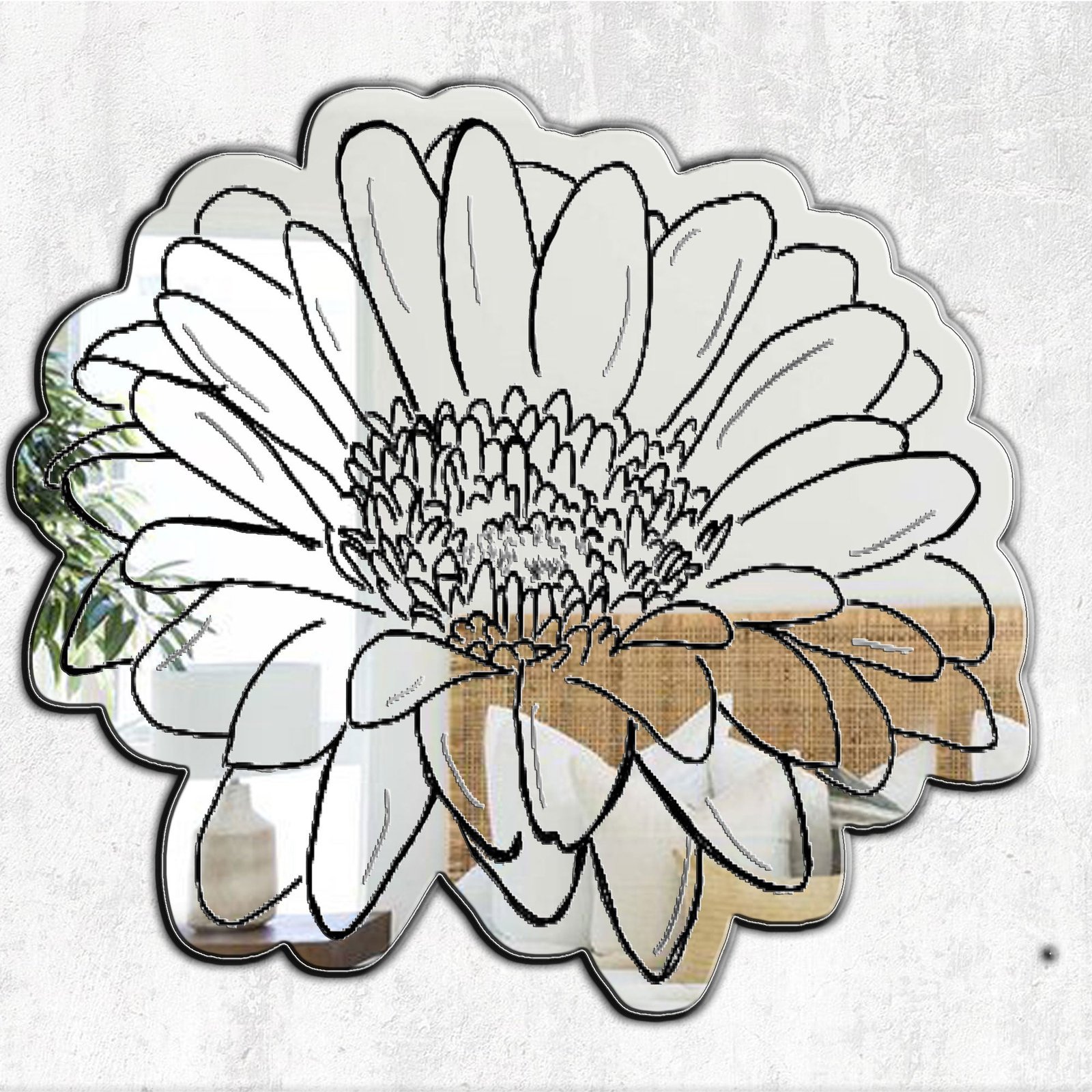Daisy Decorative Mirror Custom Mirror