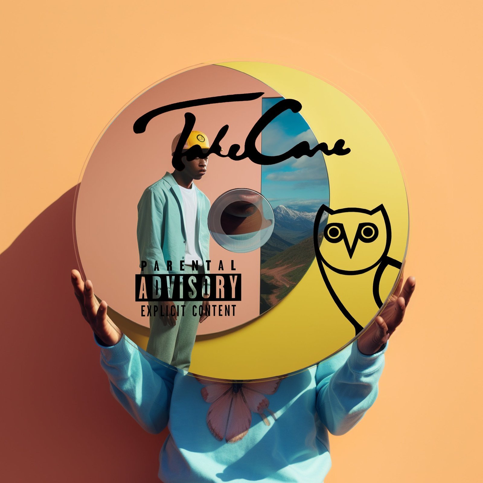 Drake CD Mirror – Take Care Disk Mirror Custom Mirror