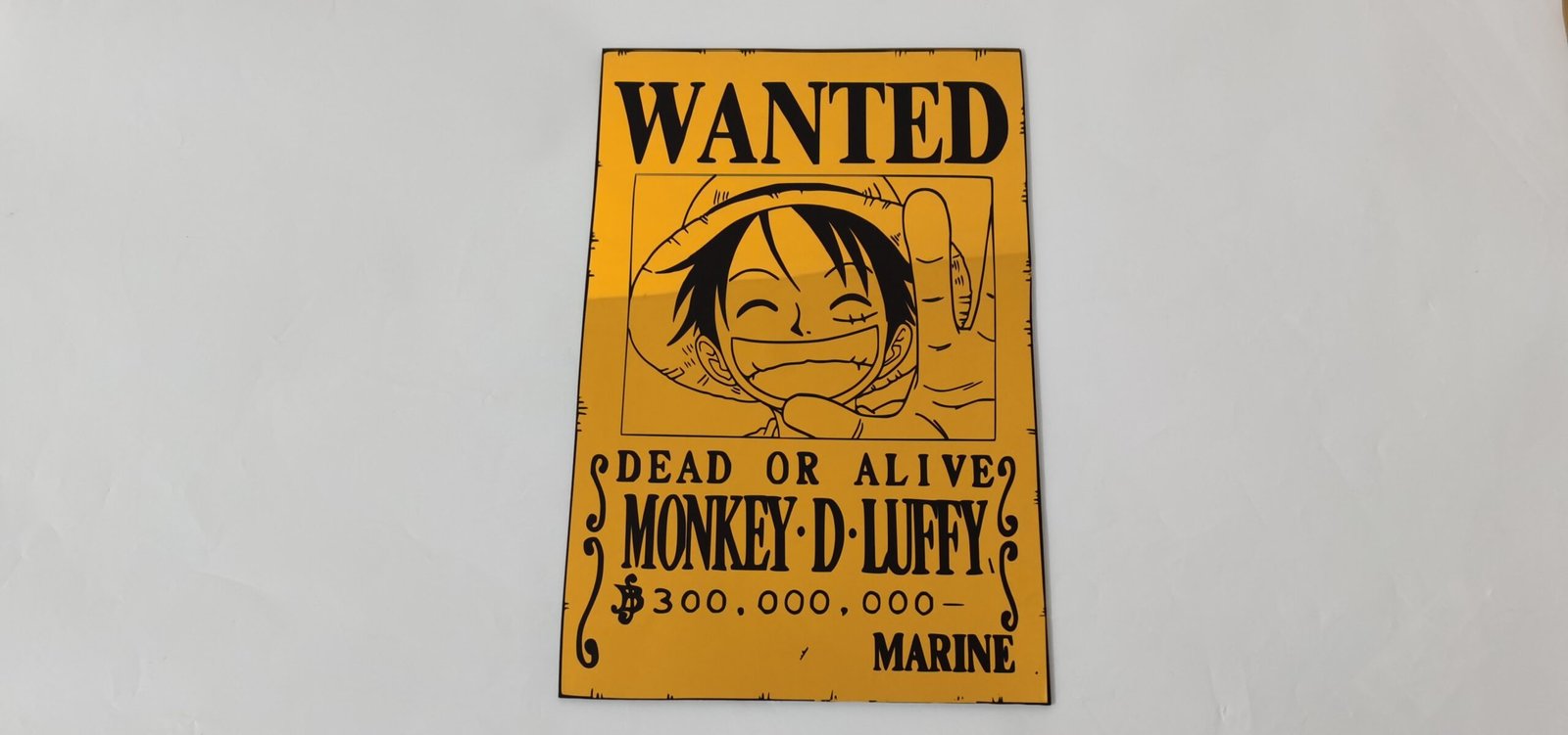 Luffy Wanted Custom Mirror Custom Mirror