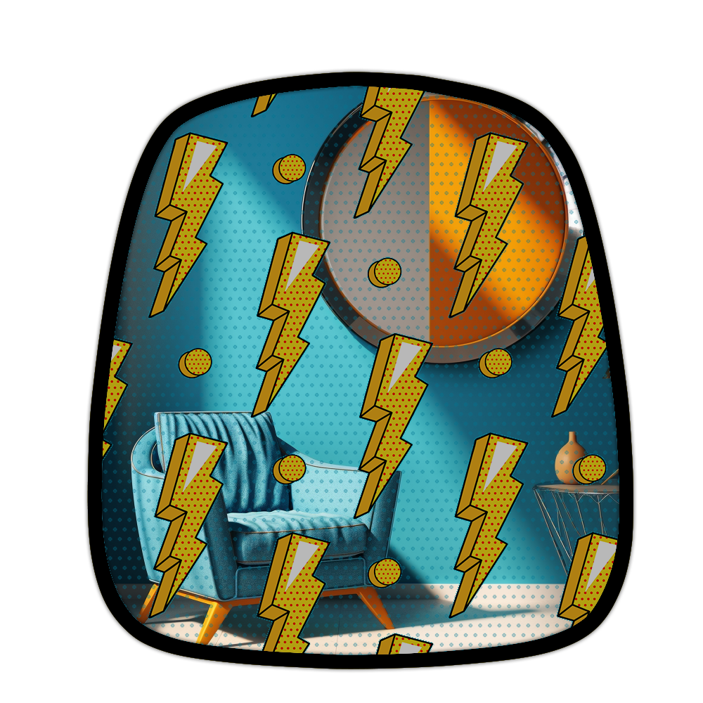 Lightning Bolt POP-ART Mirror | Custom Mirror