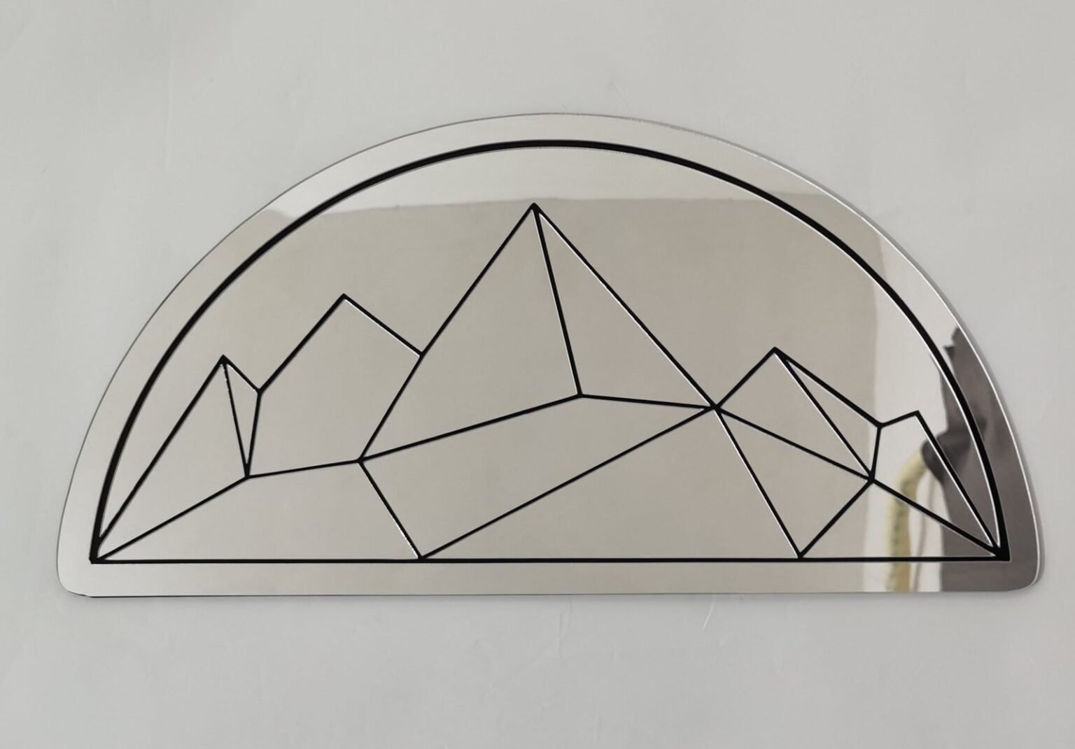 Geometric Wall-mounted Mountain Range Mirror Custom Mirror