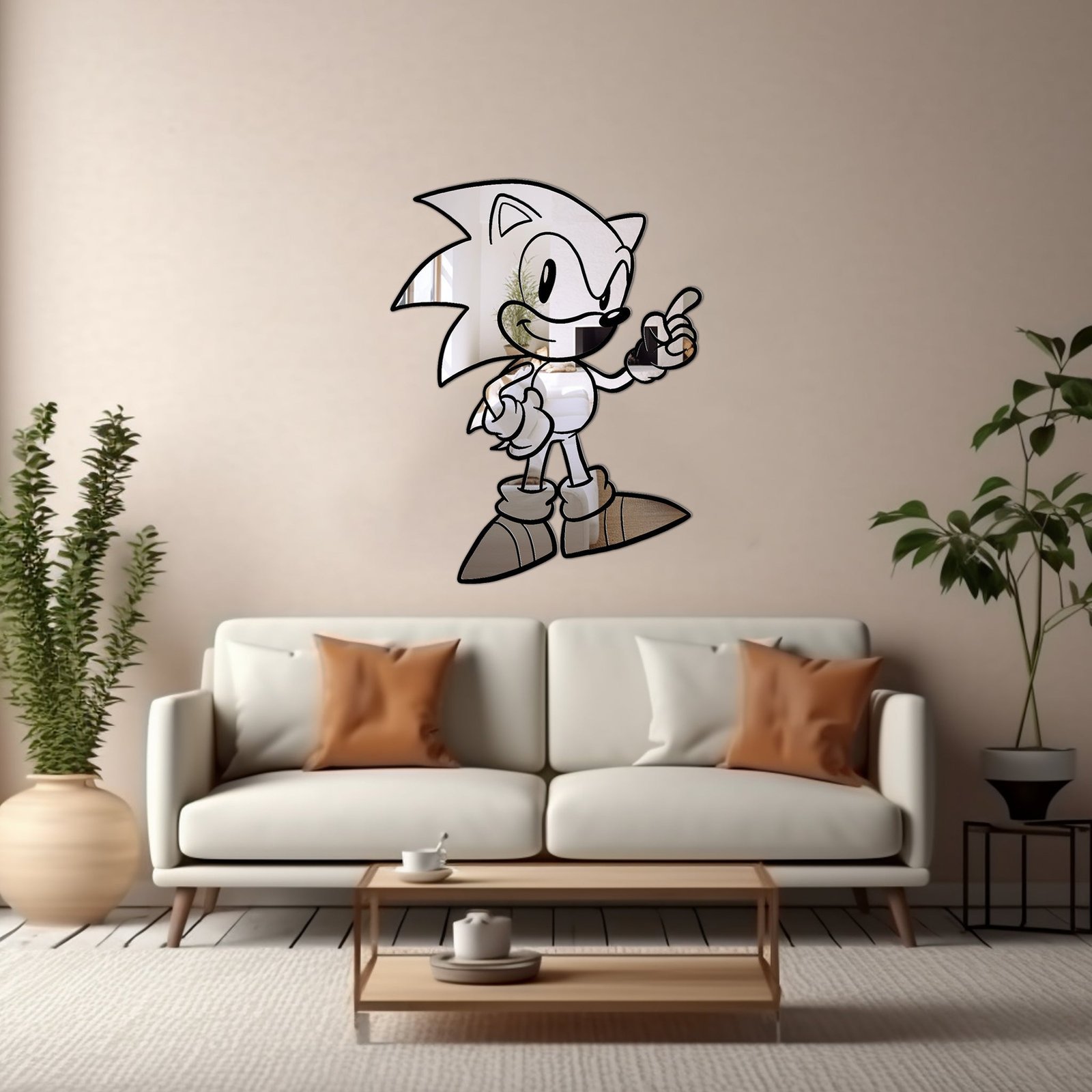 Sonic Mirror custom wall art Custom Mirror
