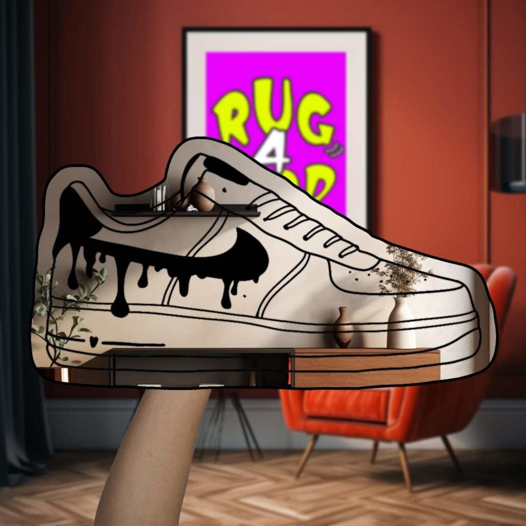 Black dripping AirForce Mirror – Custom Mirrors