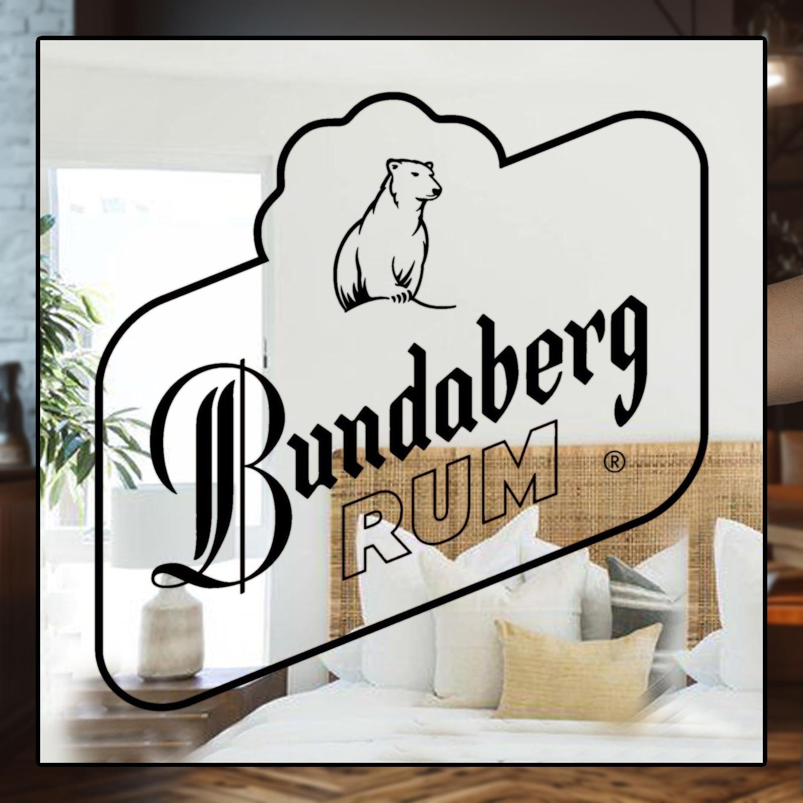 Bundaberg Rum Logo Mirror Custom Mirror