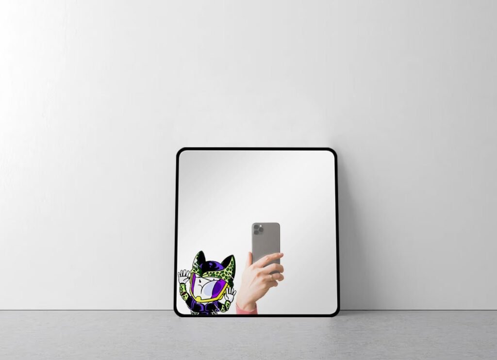 Cell Inspired mirror | Anime sneaker Selfie mirror Custom Mirror