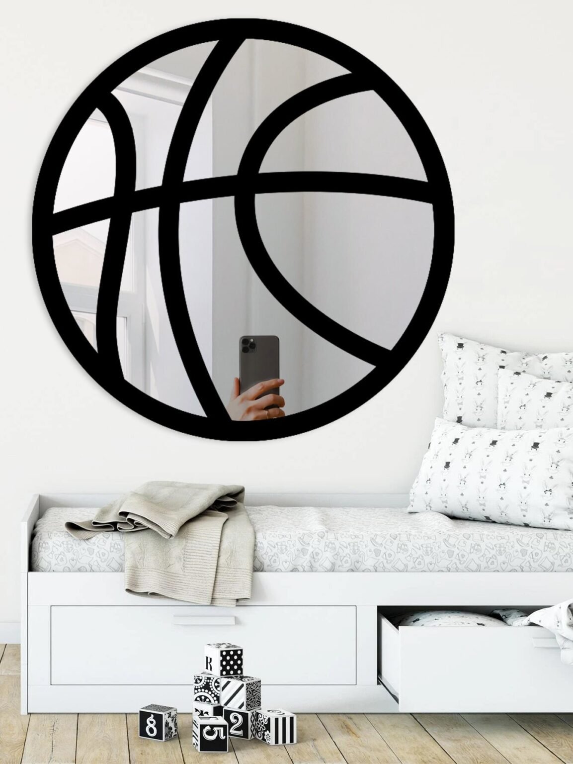 Personalized Giant Huge Basketball Mirror – Custom Mirrors