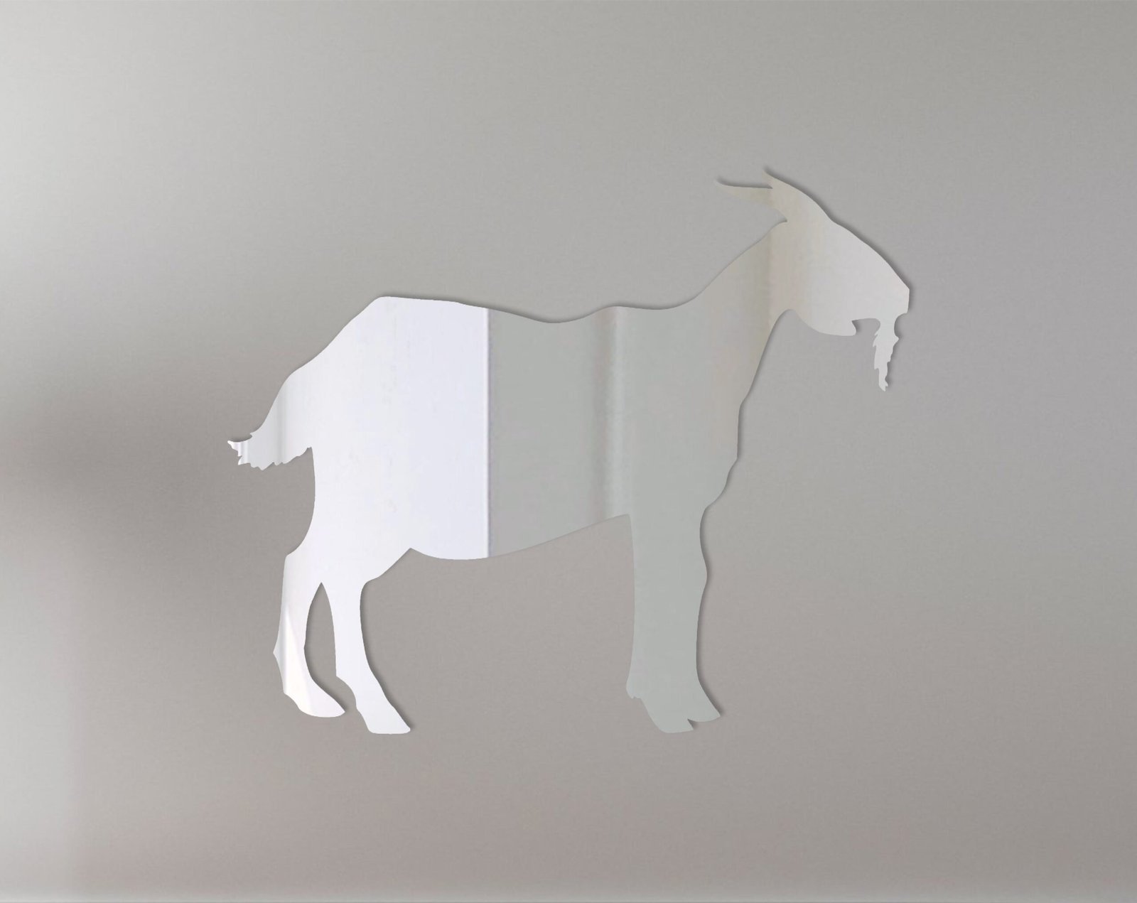 Goat 1 Mirror Sign Custom Mirror