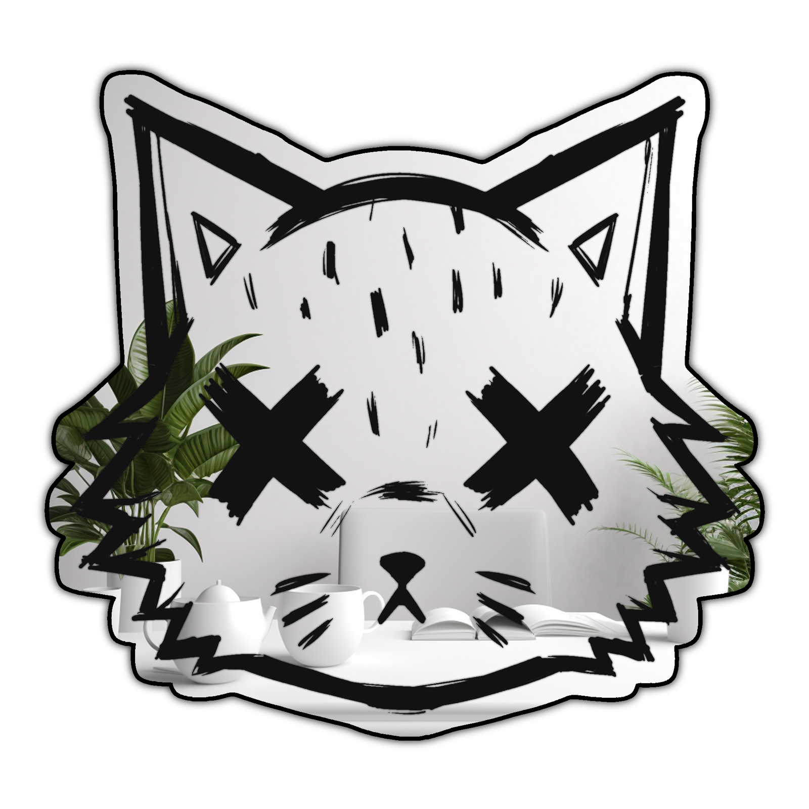 Goodbye Kitty Mirror Custom Mirror