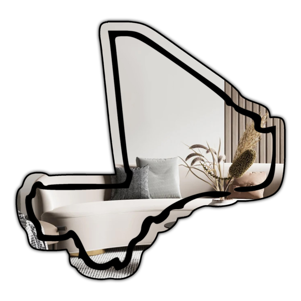 Mali Minimalistic Country Outline Mirror – Custom Mirrors