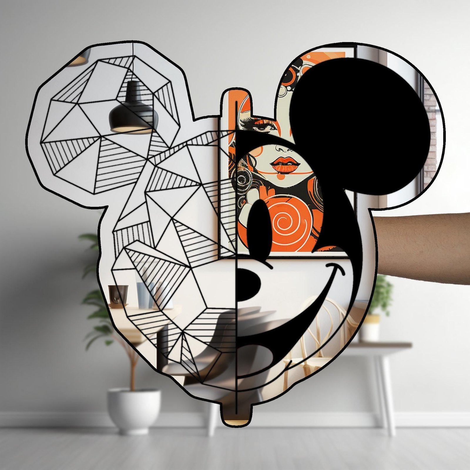 Mickey volt face Mirror Custom Mirror