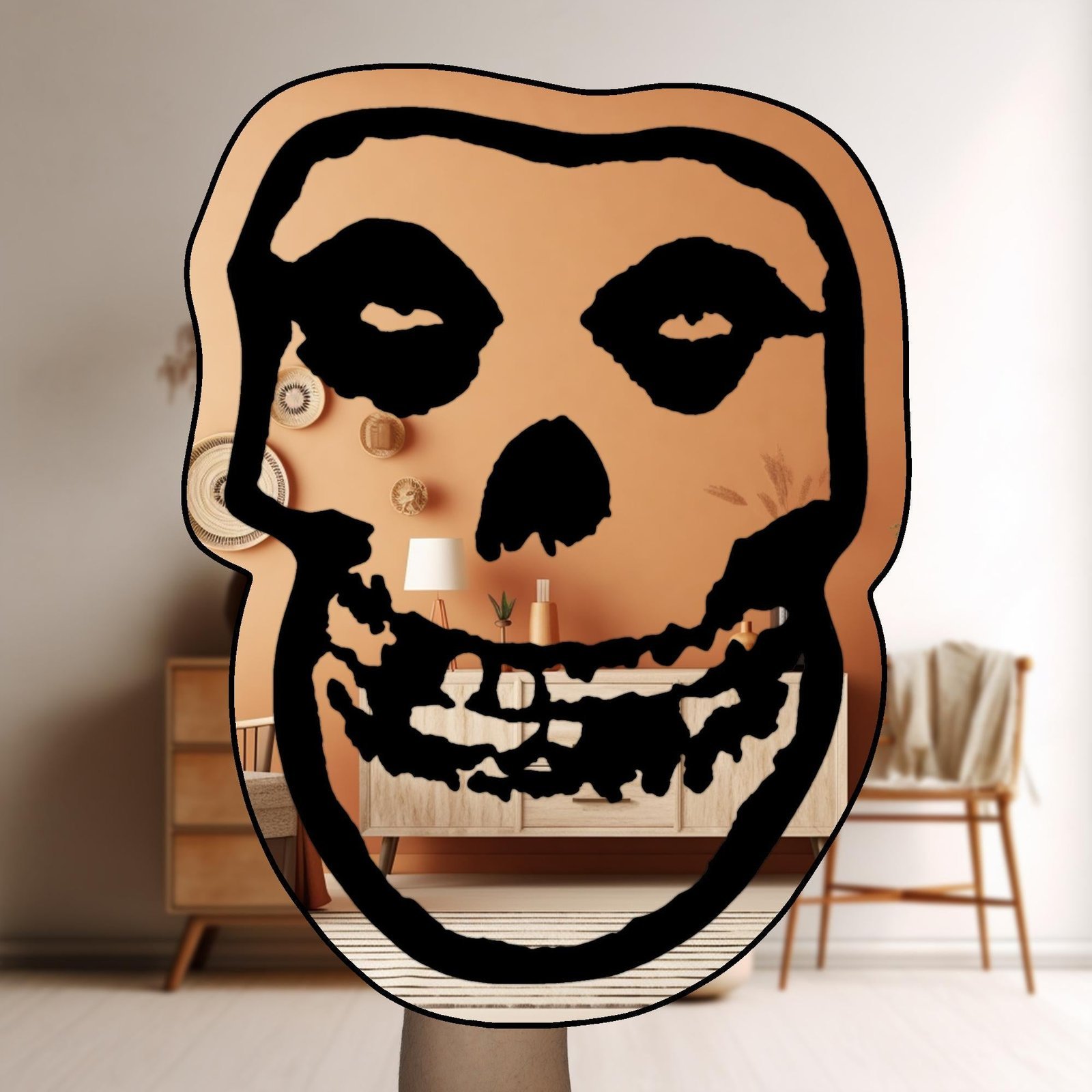 Misfits Punk Sticker Mirror | Custom Mirror