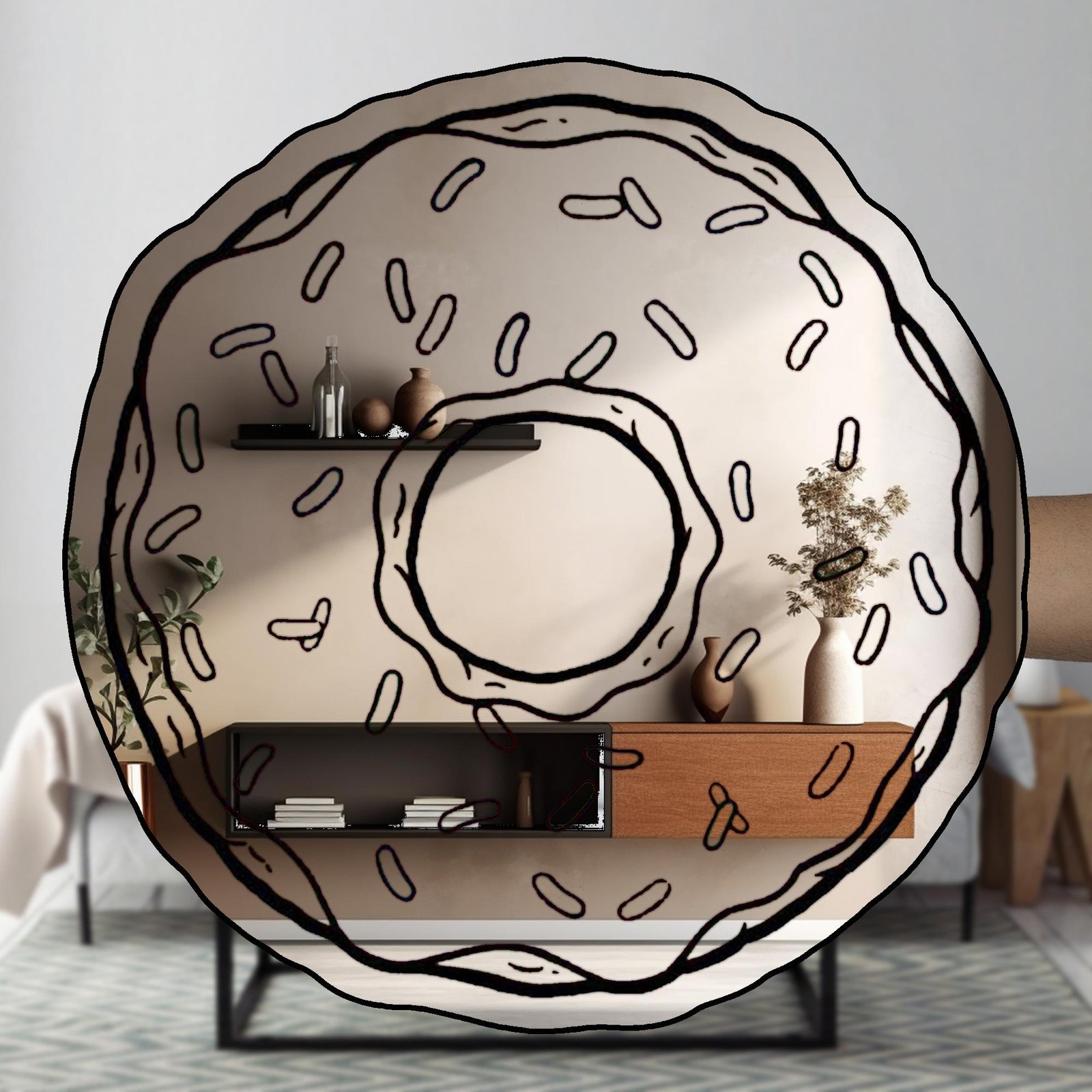 Donut Sprinkles Mirror Custom Mirror