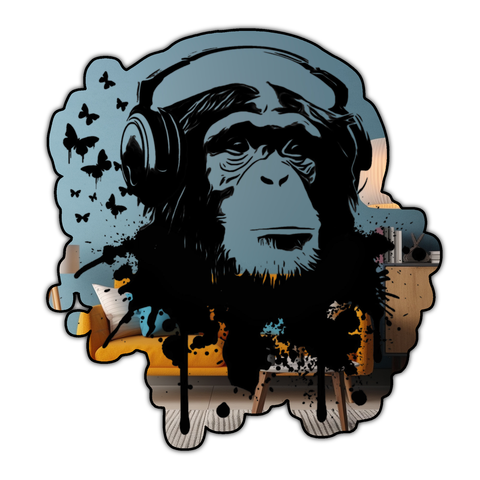 Monkey Business Mirror Custom Mirror