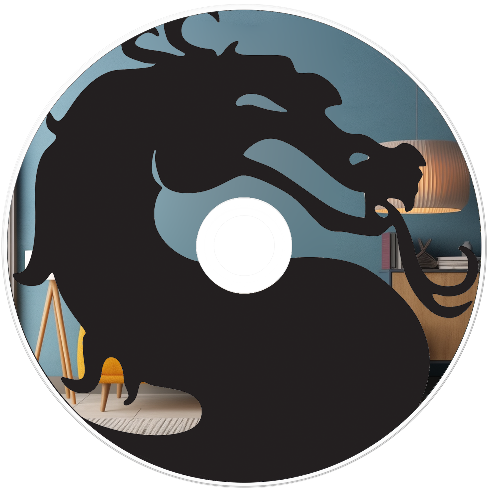 Mortal Kombat CD disc Mirror | Custom Mirror