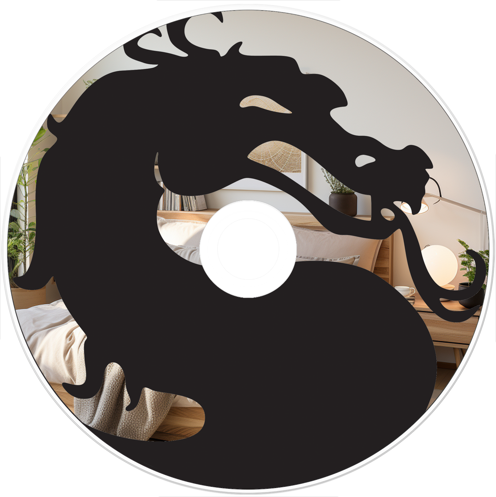 Mortal Kombat CD disc Mirror | Custom Mirror