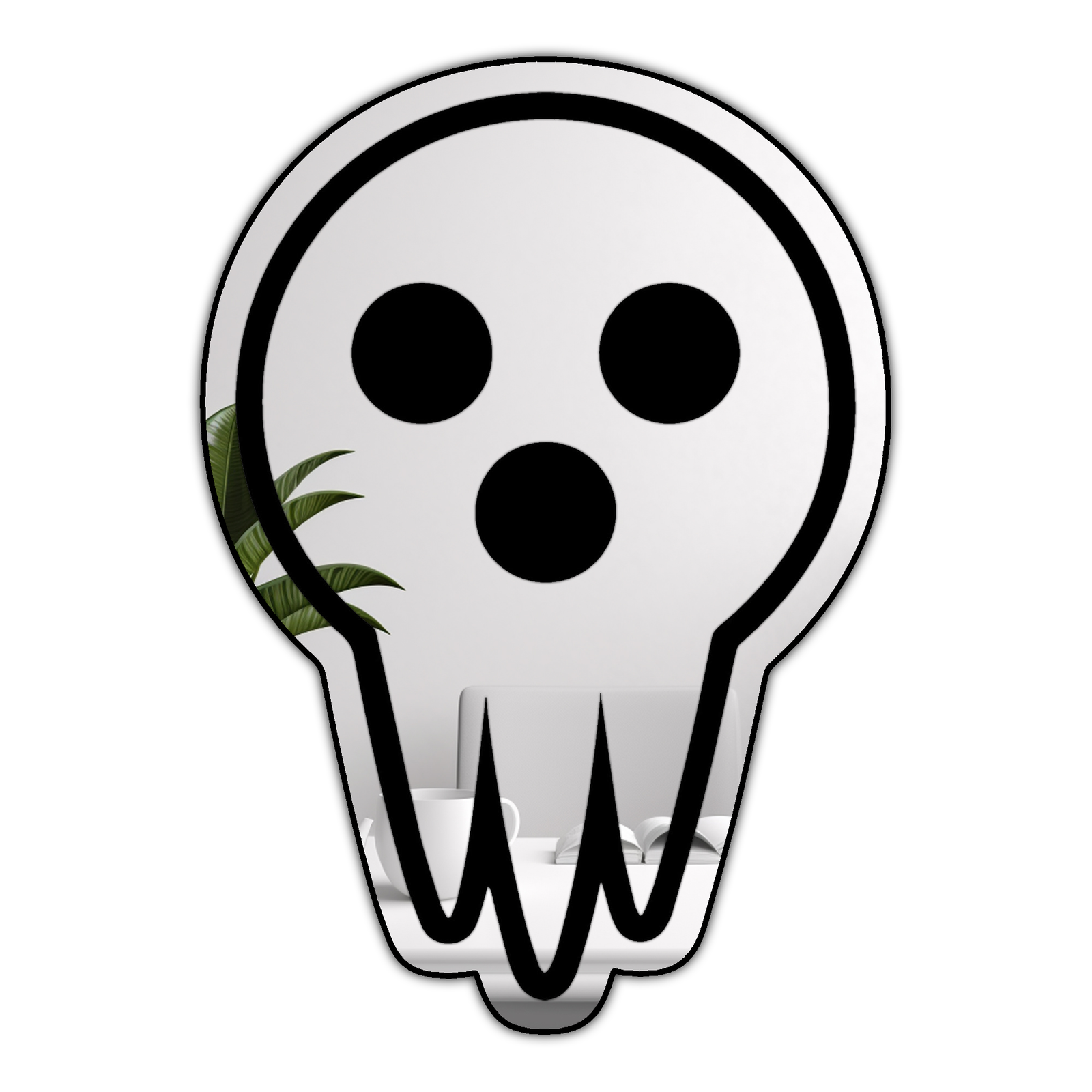 Soul Eater Death Mask Mirror Custom Mirror