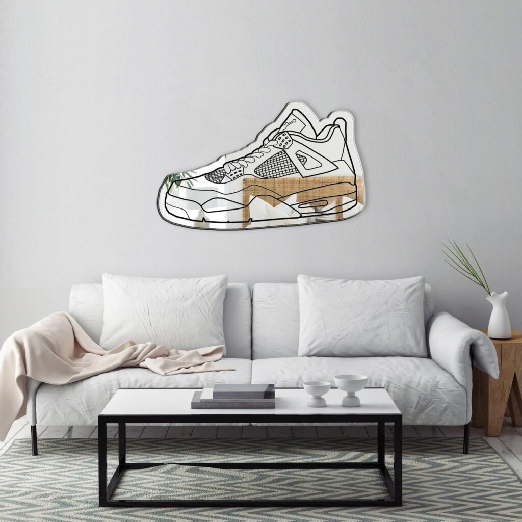 Jordan 4 Sneaker Aesthetic Mirror Custom Mirror