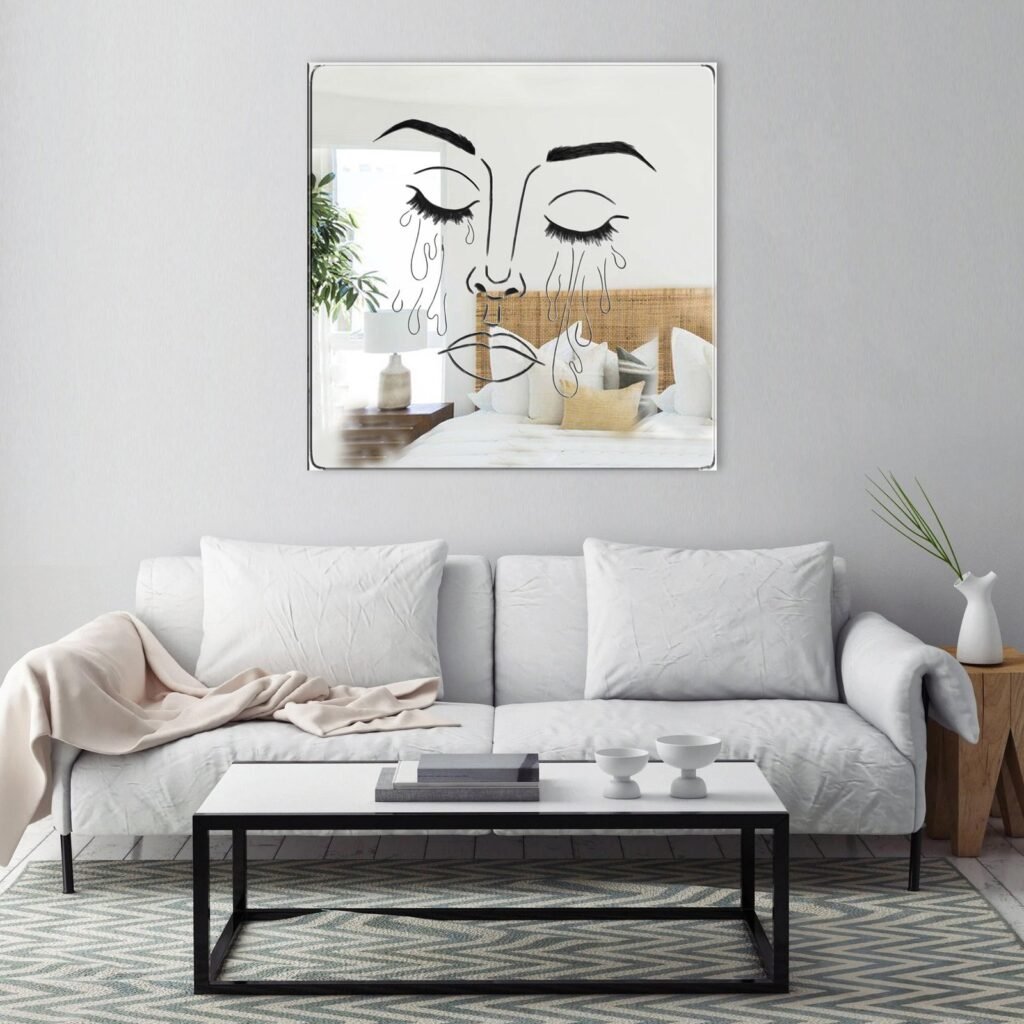 crying woman Mirror designs Custom Mirror
