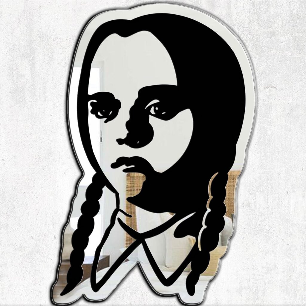 original wednesday addams Unique painted Mirror Custom Mirror