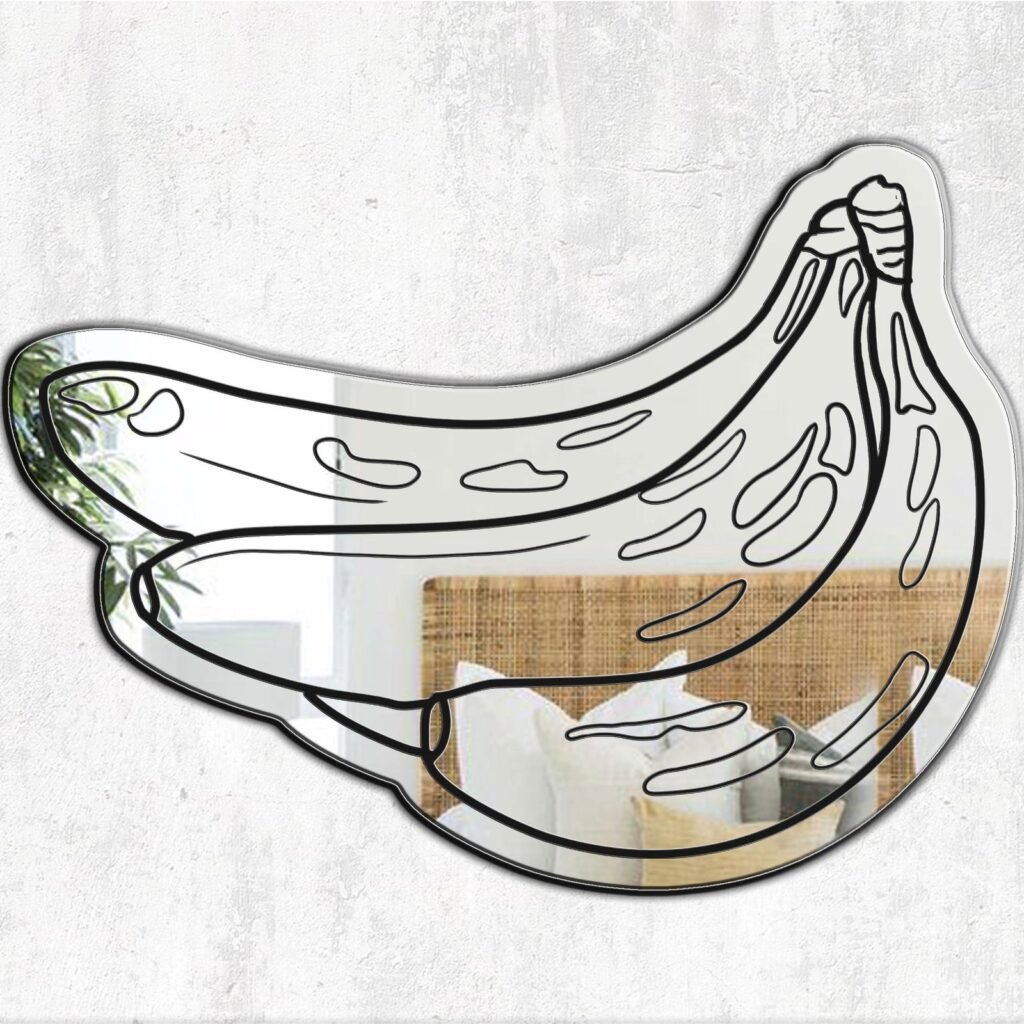 Line banana design Mirror Custom Mirror