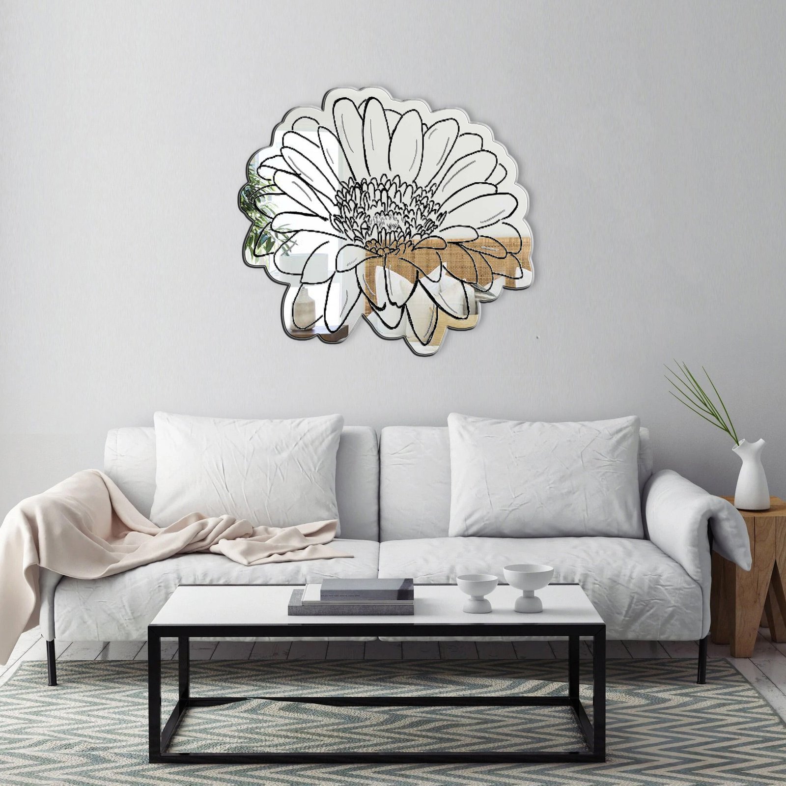 Daisy Decorative Mirror Custom Mirror