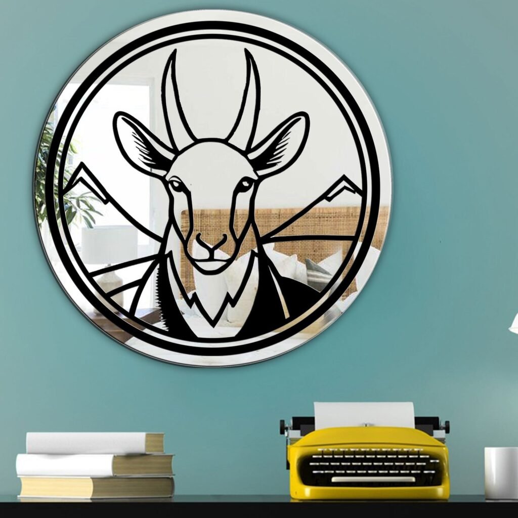 Antelope Patch Wall Mirror Custom Mirror