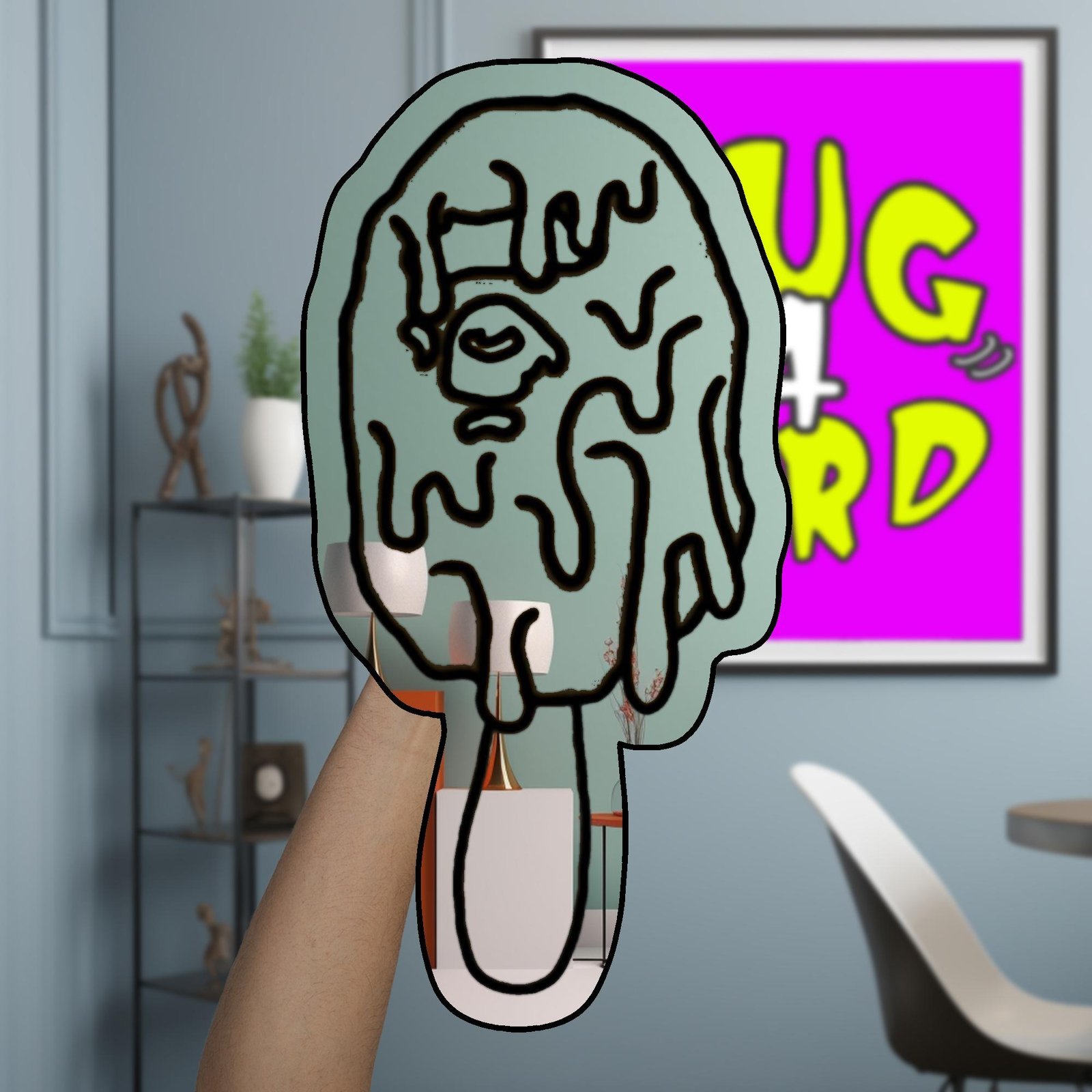 Bape Grime Art Mirror | Custom Mirror