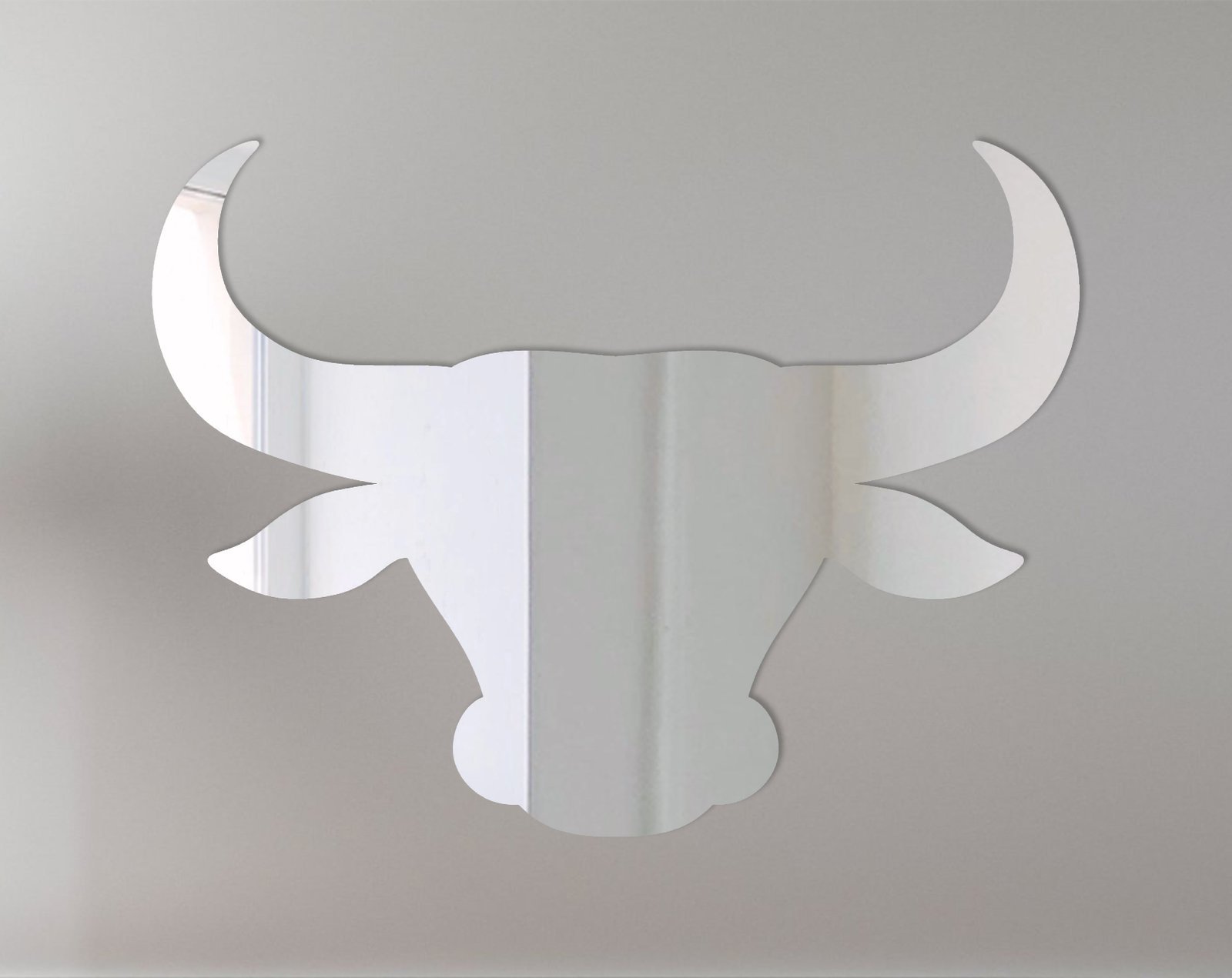 Bull Head Mirror Sign Custom Mirror