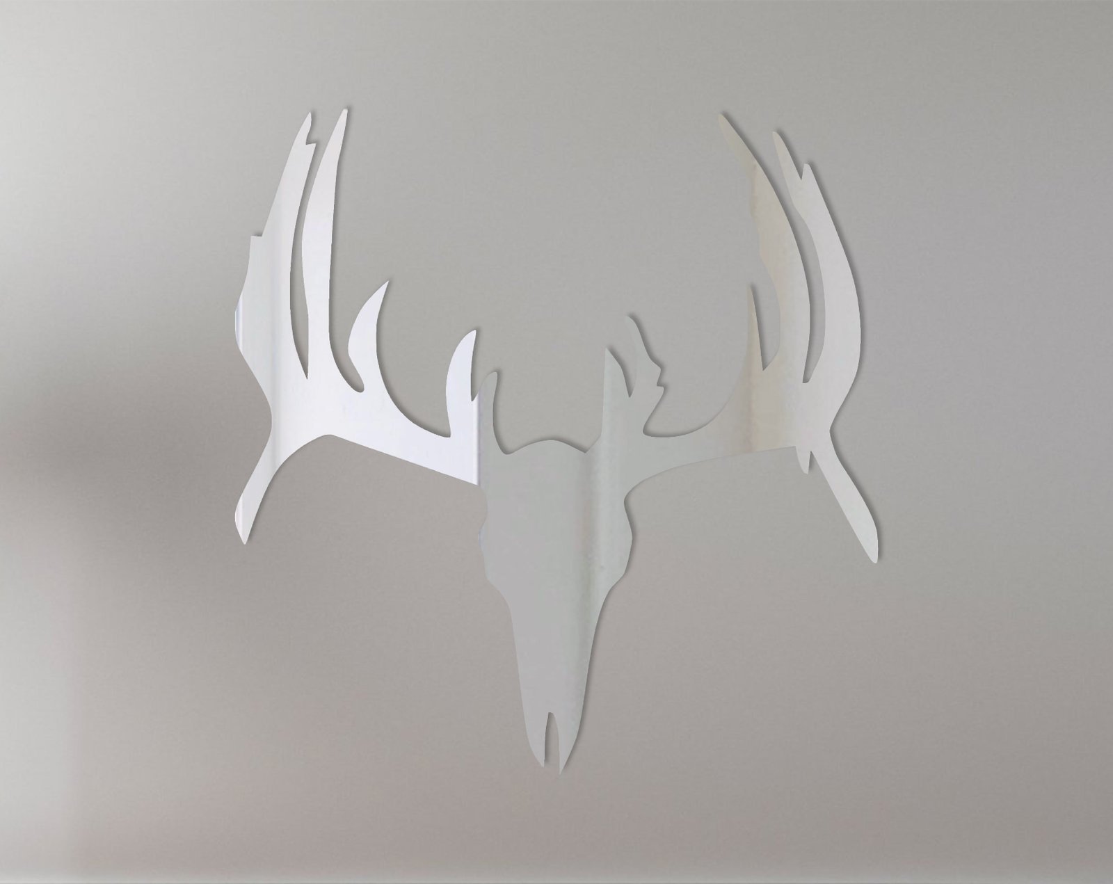 Deer Skull Mirror Sign Custom Mirror