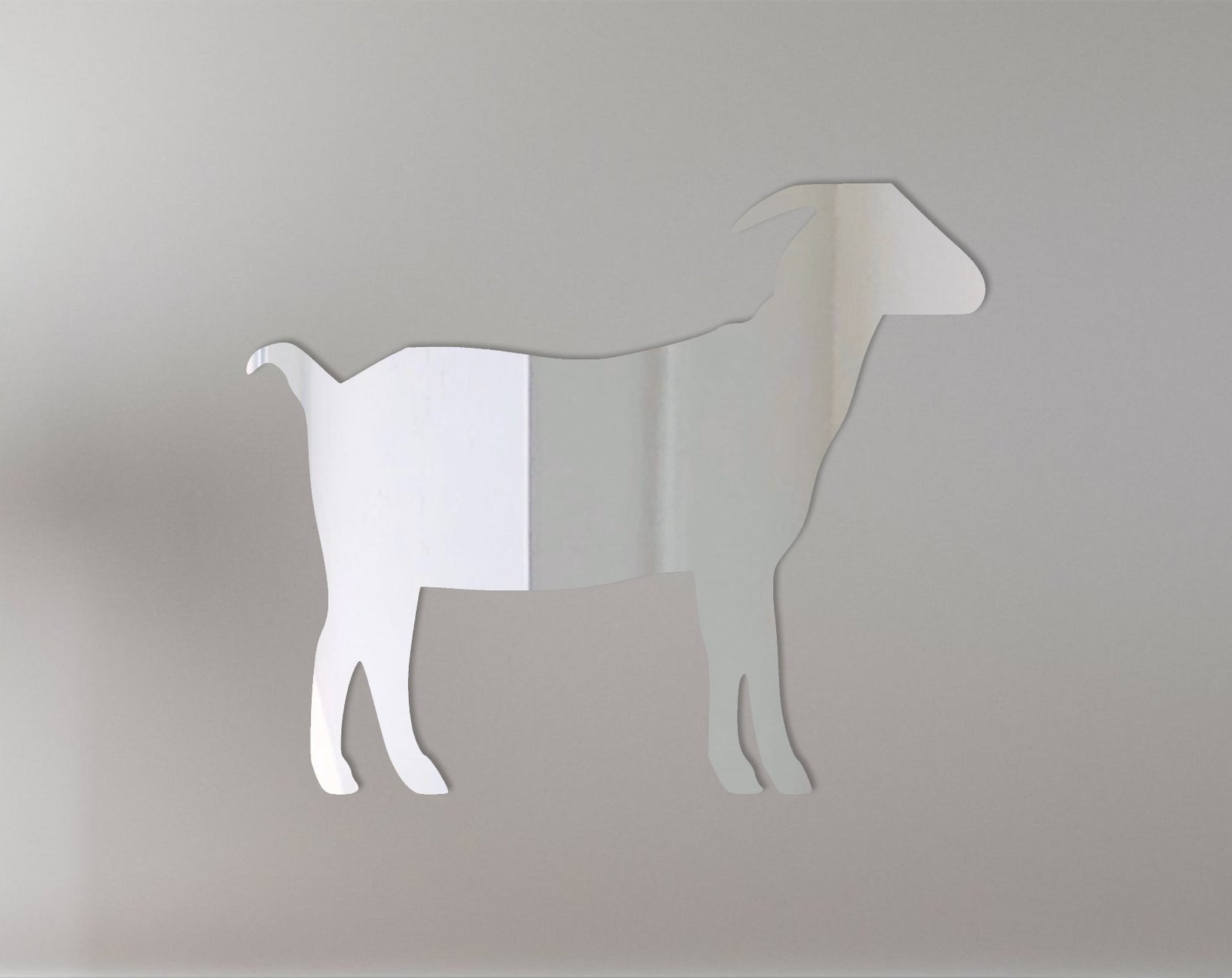 Goat 2 Mirror Sign Custom Mirror