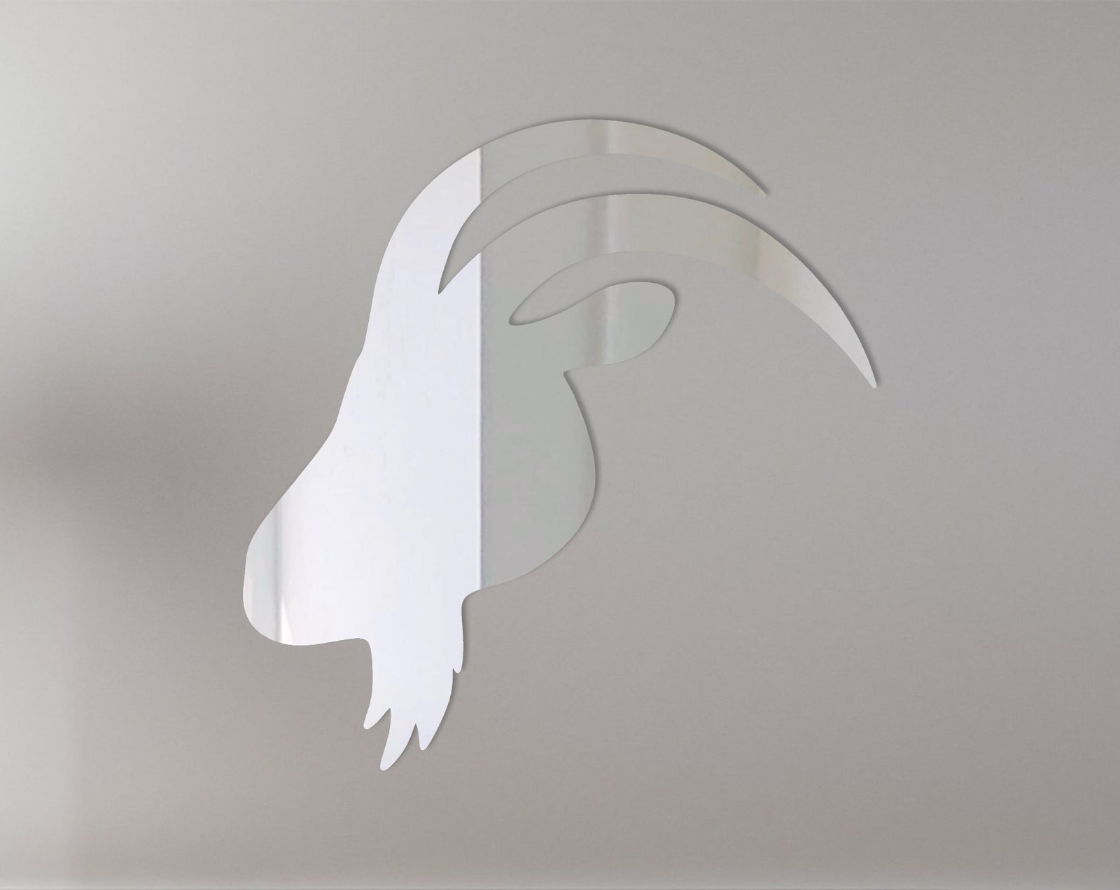 Goat Head Mirror Sign Custom Mirror