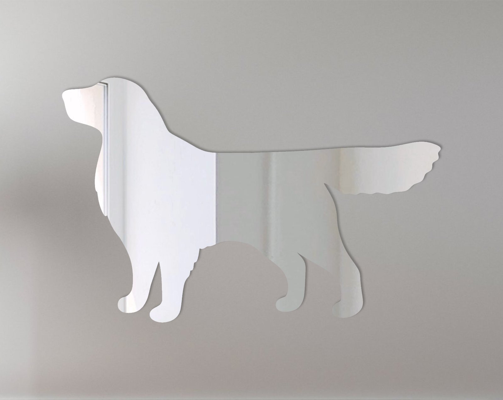 Golden Retriever Mirror Sign Custom Mirror