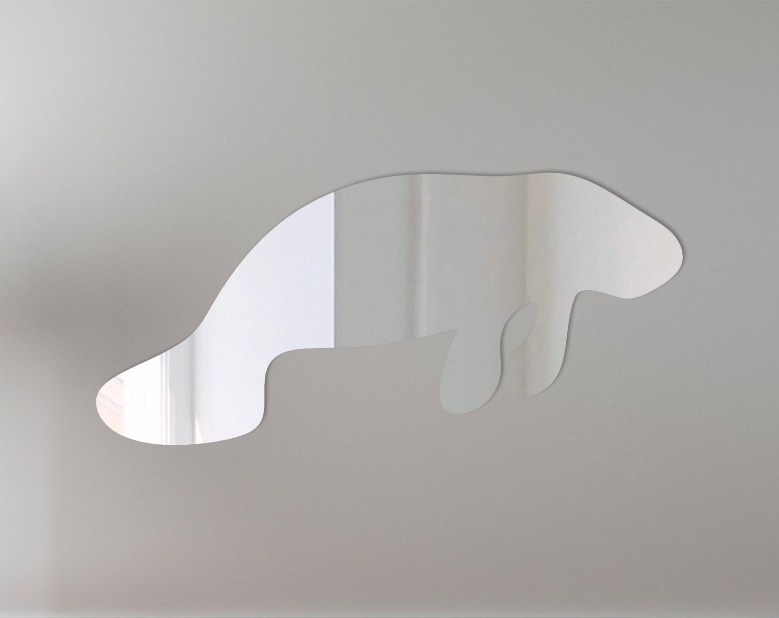 Manatee Mirror Sign Custom Mirror