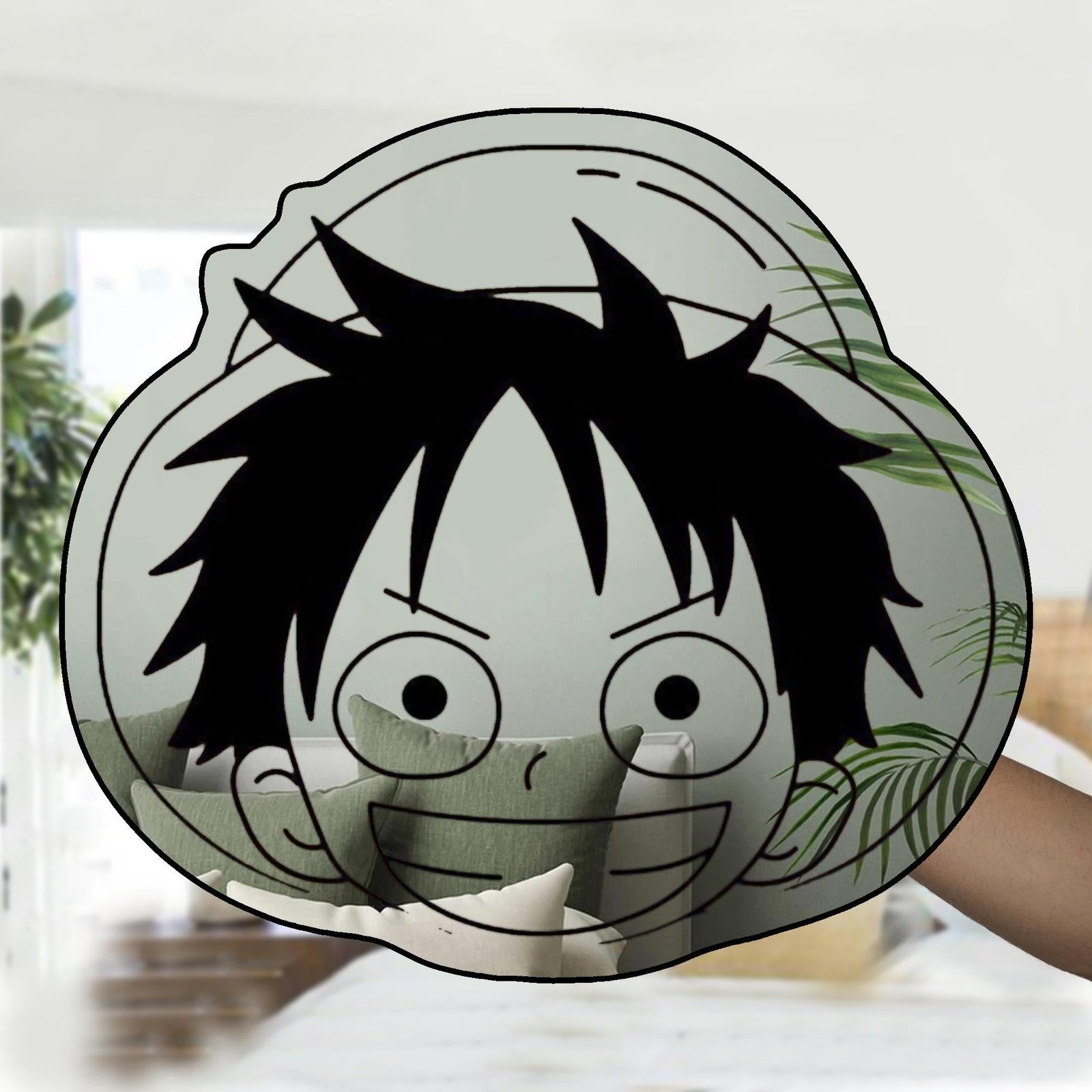 Monkey D Luffy face one piece Mirror – Custom Mirrors