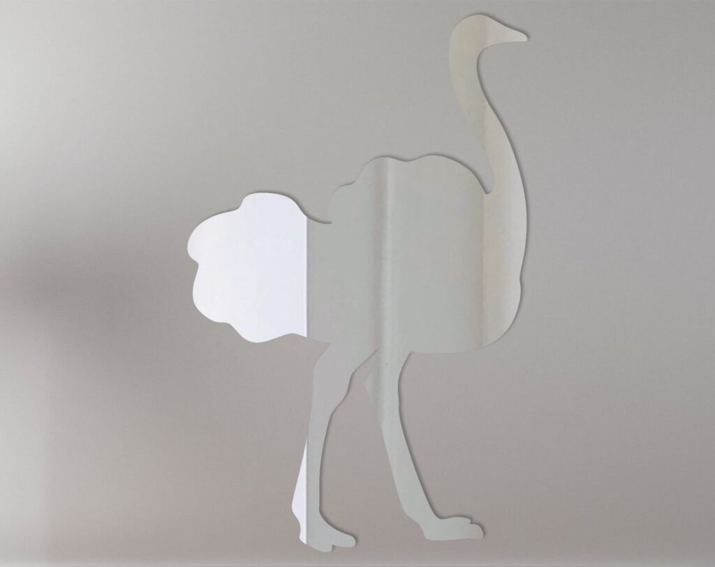 Ostrich Mirror Sign Custom Mirror