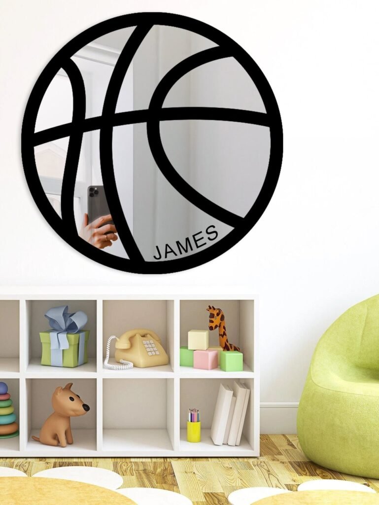 Personalized Giant Huge Basketball Mirror – Custom Mirrors