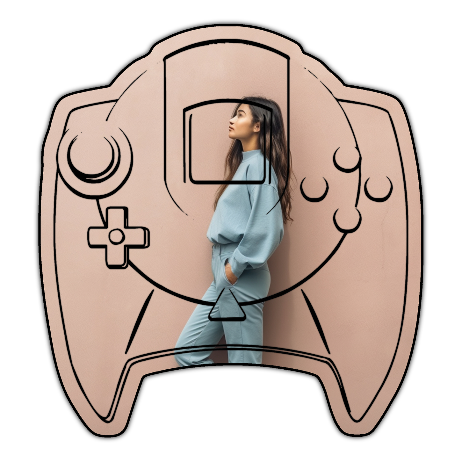 Retro Controller Mirror Custom Mirror