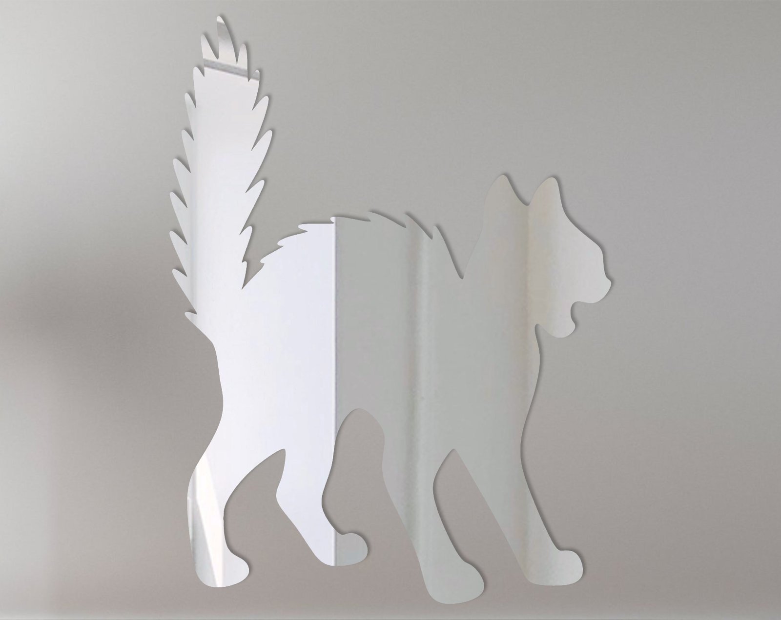 Scary Cat Mirror Sign Custom Mirror