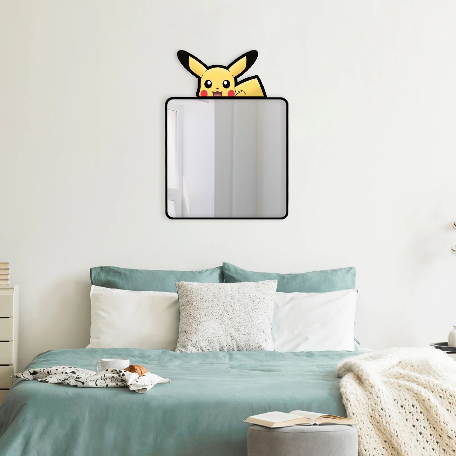 Pikachu inspired mirror | Peeker mirror Custom Mirror