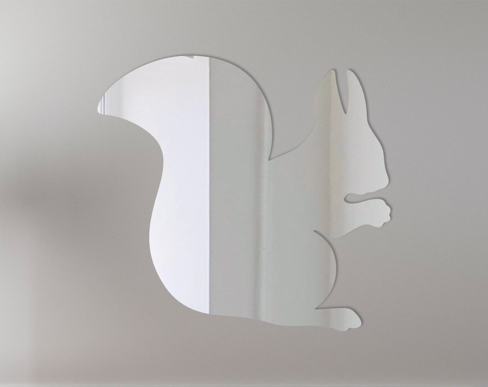 Squirrel Mirror Sign Custom Mirror