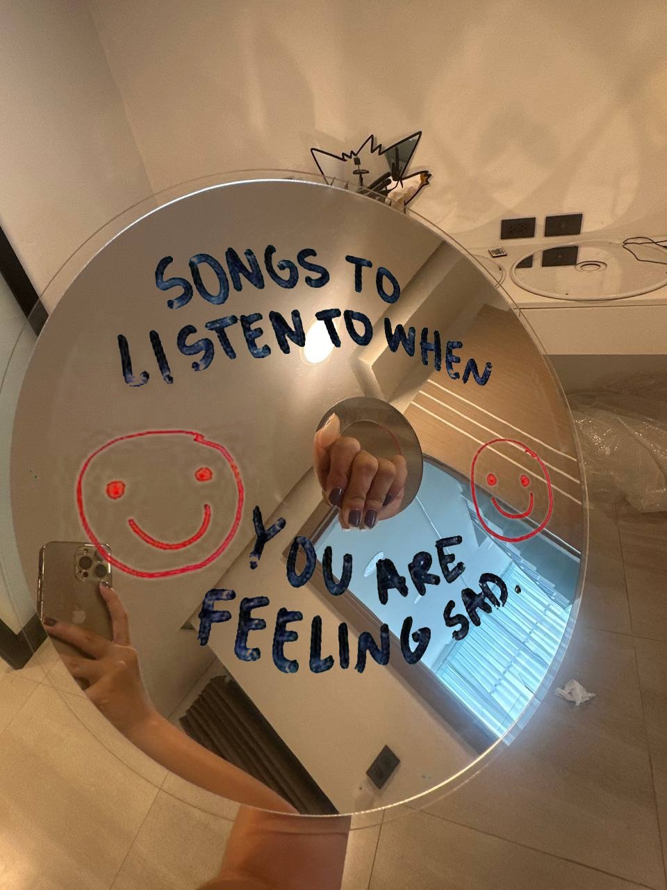 Songs To Listen When Sad RGB light | CD mirror Custom Mirror